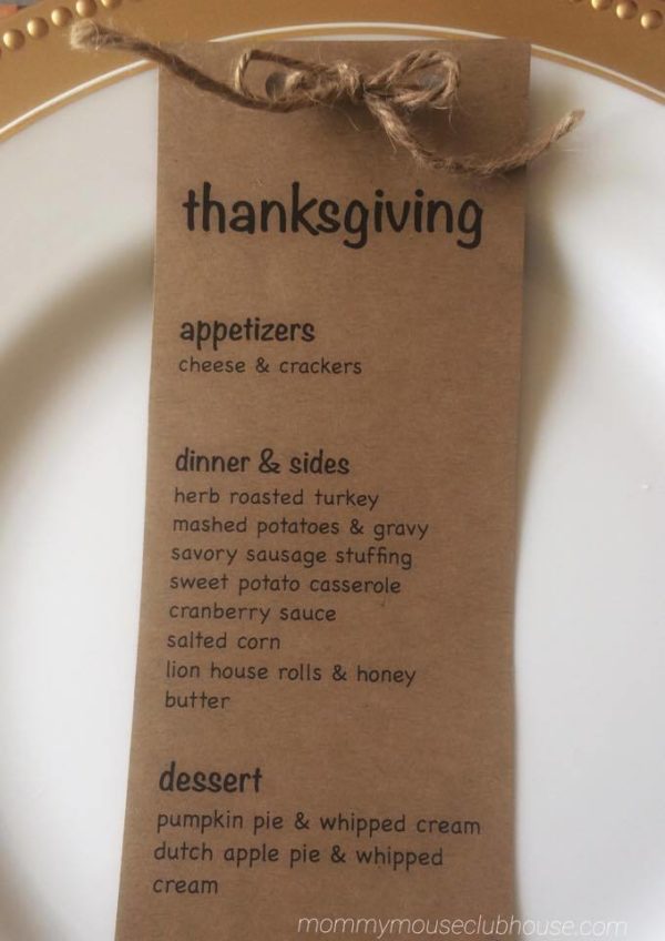 Complete Thanksgiving Recipe Plan - The Mommy Mouse Clubhouse
