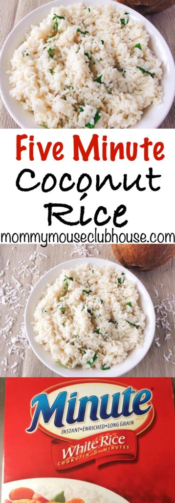 Easy Five Minute Coconut Rice - The Mommy Mouse Clubhouse