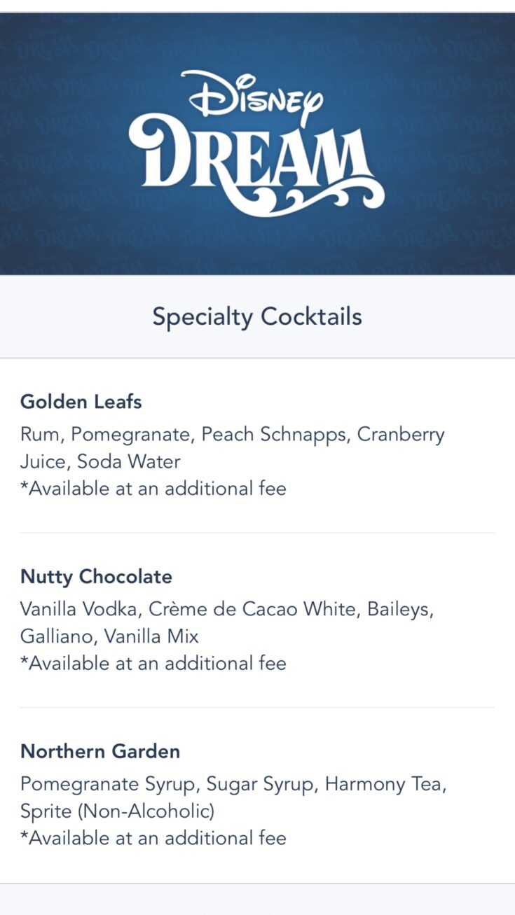 Disney Cruise Line's Enchanted Garden Menu - The Mommy Mouse Clubhouse