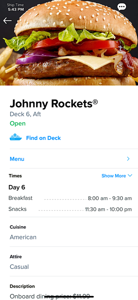 Royal Caribbean Johnny Rockets Menu - The Mommy Mouse Clubhouse