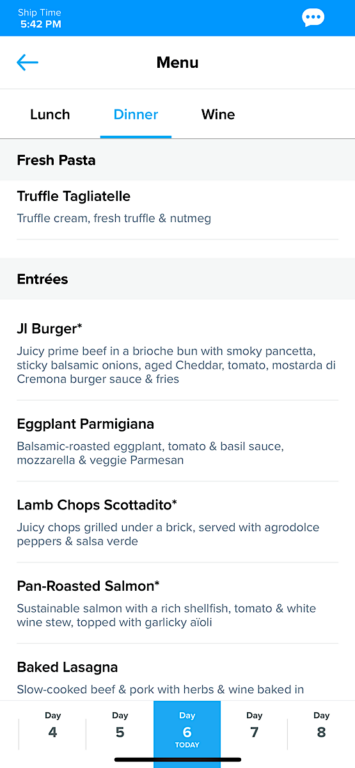 Royal Caribbean Jamie's Italian Menu - The Mommy Mouse Clubhouse