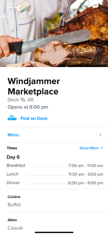 Royal Caribbean Windjammer Menu - The Mommy Mouse Clubhouse