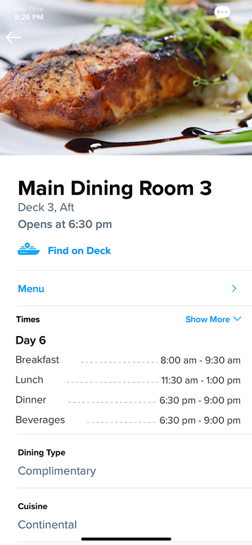 Royal Caribbean Menus - The Mommy Mouse Clubhouse