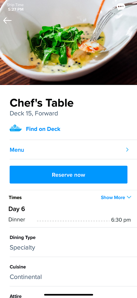 Royal Caribbean Chef's Table Menu - The Mommy Mouse Clubhouse
