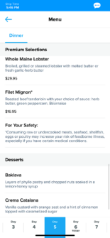 Royal Caribbean Solarium Bistro Menu - The Mommy Mouse Clubhouse
