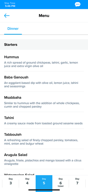 Royal Caribbean Solarium Bistro Menu - The Mommy Mouse Clubhouse