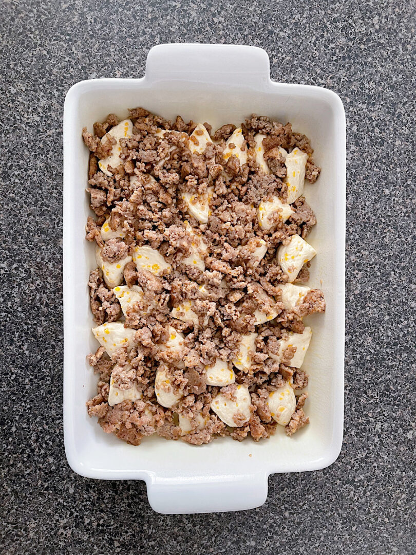 TikTok Biscuits and Gravy Casserole - The Mommy Mouse Clubhouse