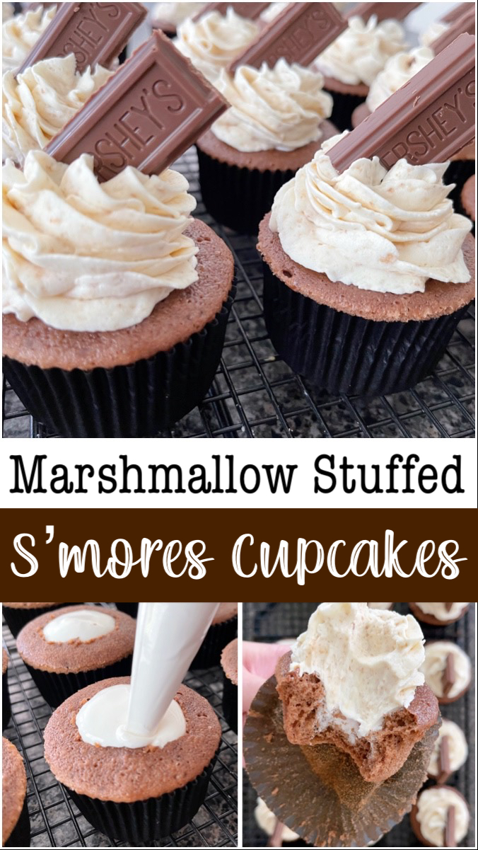 S'mores Cupcakes with Graham Cracker Frosting - The Mommy Mouse Clubhouse