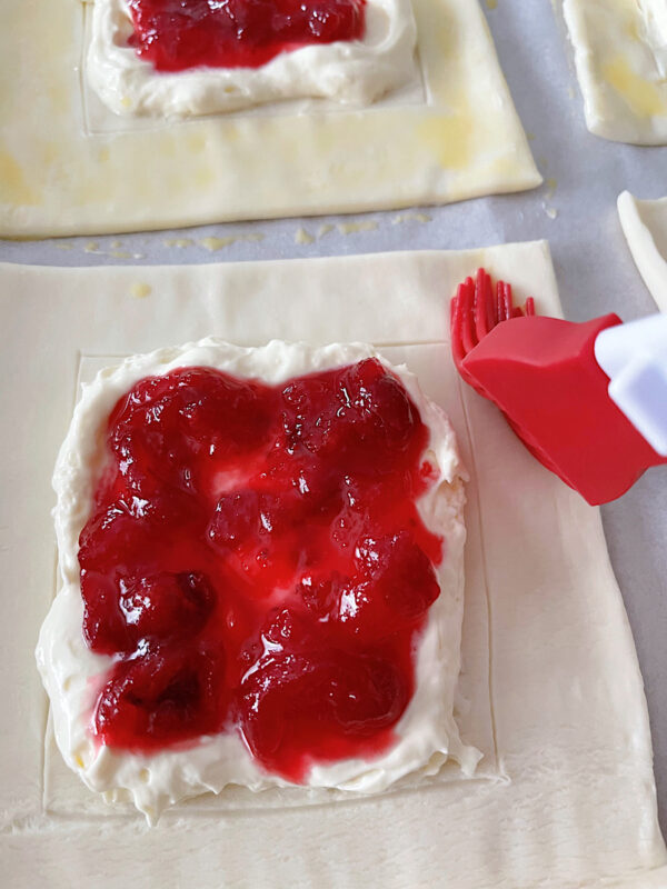 Cranberry Cream Cheese Puff Pastry Danish - The Mommy Mouse Clubhouse