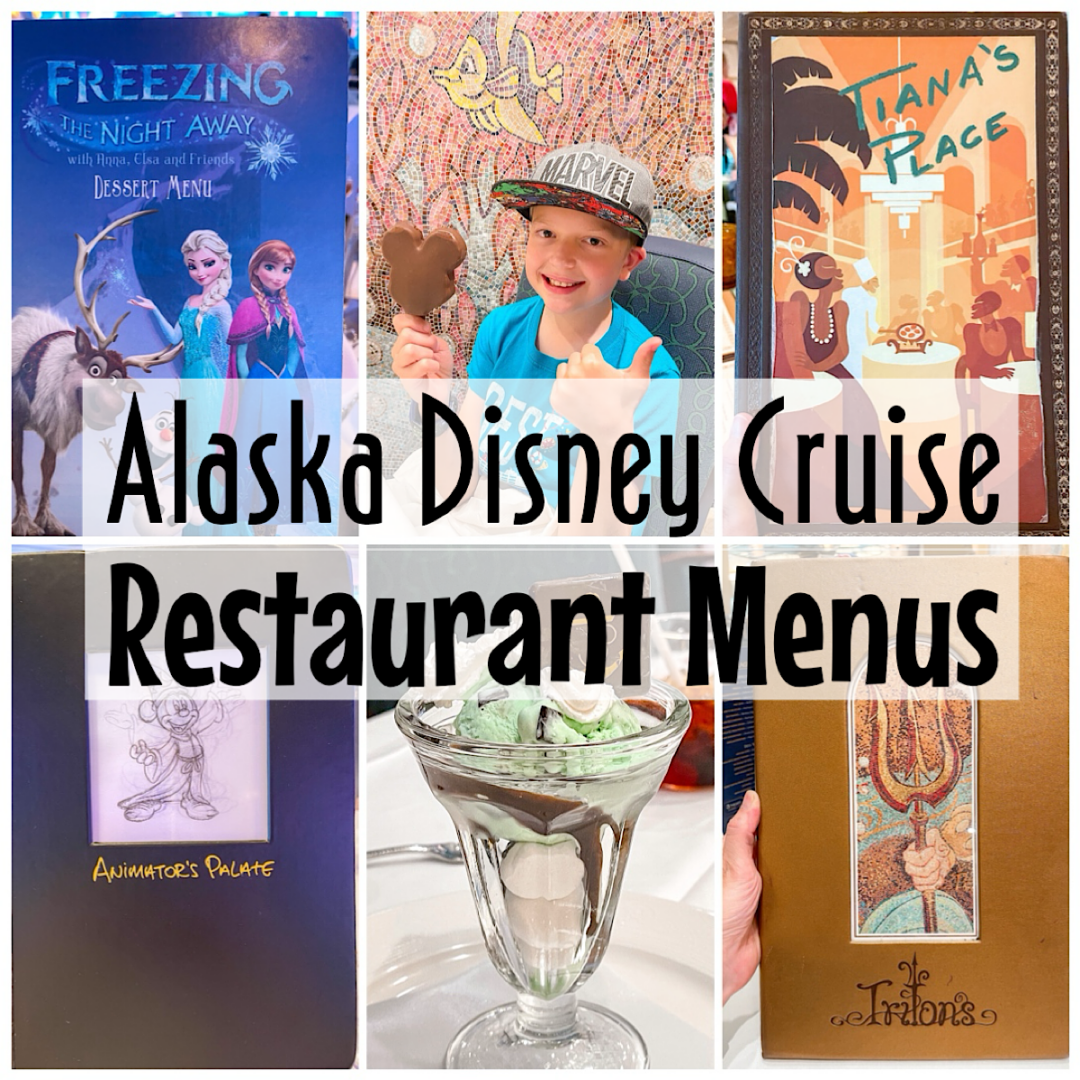 Alaska Disney Cruise Menus - The Mommy Mouse Clubhouse