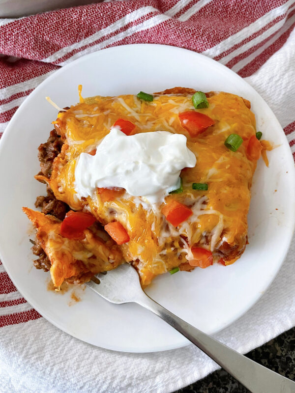 Taco Bell Mexican Pizza Casserole - The Mommy Mouse Clubhouse