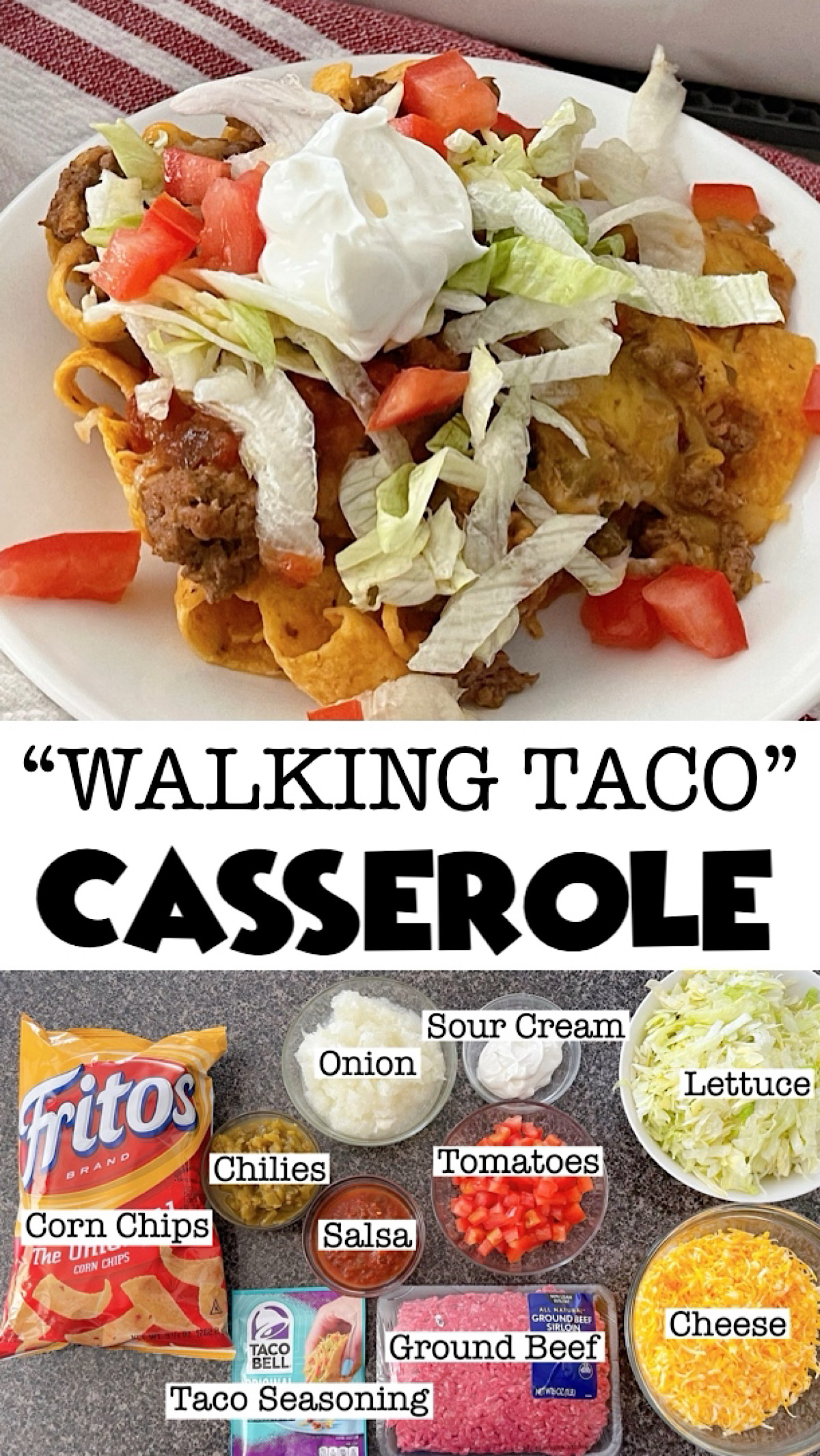 Walking Taco Casserole - The Mommy Mouse Clubhouse