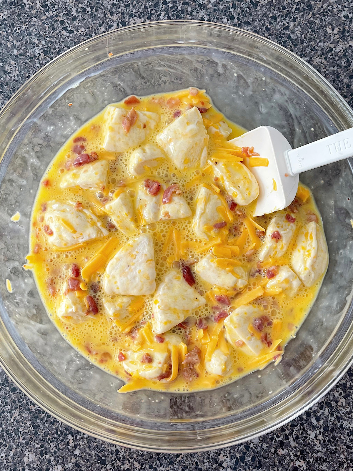 Bacon, Egg & Cheese Biscuit Casserole - The Mommy Mouse Clubhouse