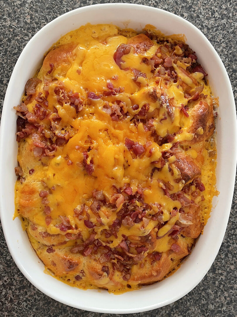 Bacon, Egg & Cheese Biscuit Casserole - The Mommy Mouse Clubhouse