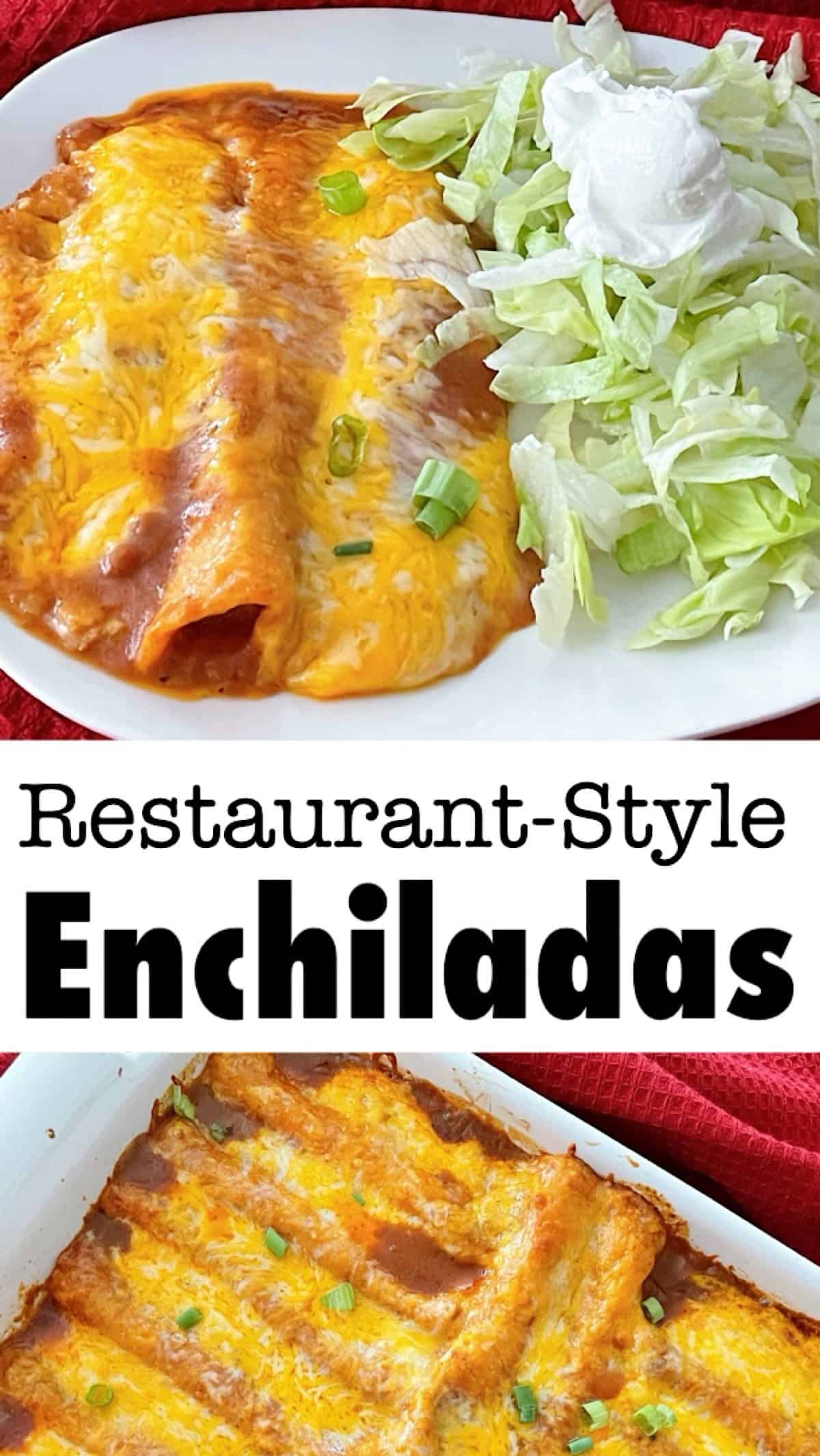 Mexican Restaurant Cheese Enchiladas - The Mommy Mouse Clubhouse
